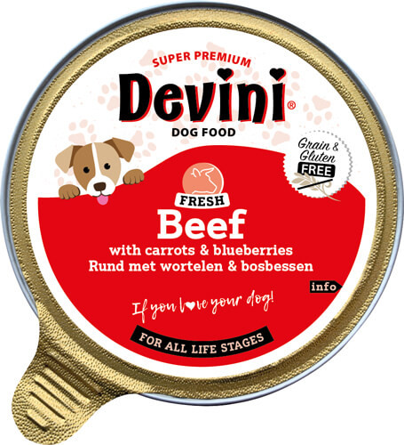 Pet Food Expert | Devini Beef with Carrots & Blueberries