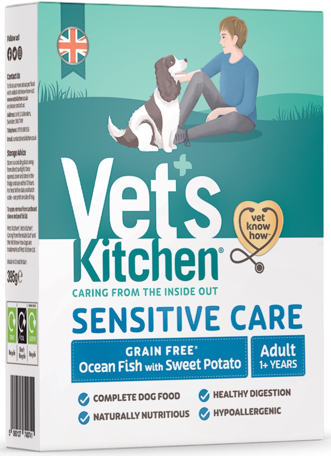 Pet Food Expert | Vet's Kitchen Sensitive Care Ocean Fish with Sweet Potato