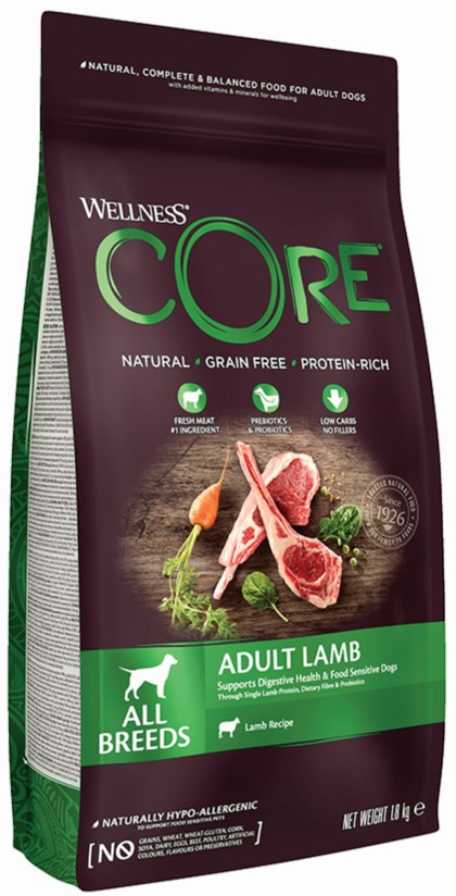 Pet Food Expert | Wellness Core All Breeds Adult Lamb