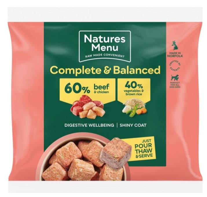 Pet Food Expert | Natures Menu Complete & Balanced 60/40 Beef and Chicken