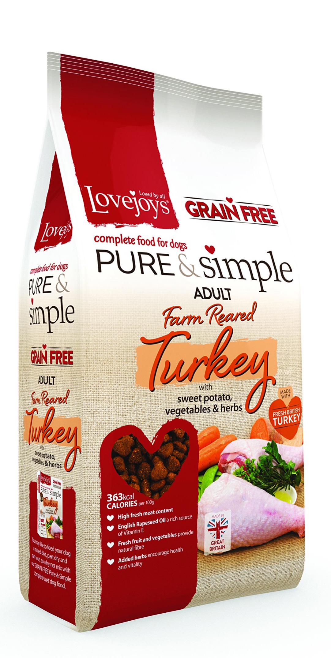 Pet Food Expert | Lovejoys Pure and Simple Grain Free Turkey