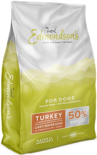 Pet Food Expert | Edmondson's Senior/Light Turkey with Sweet Potato ...