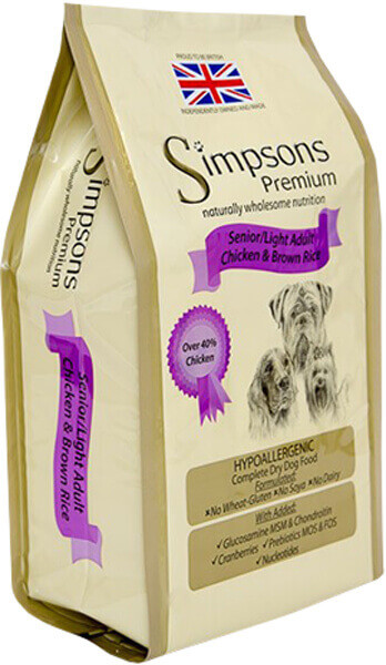 Pet Food Expert | Simpsons Senior /Light Chicken & Brown Rice