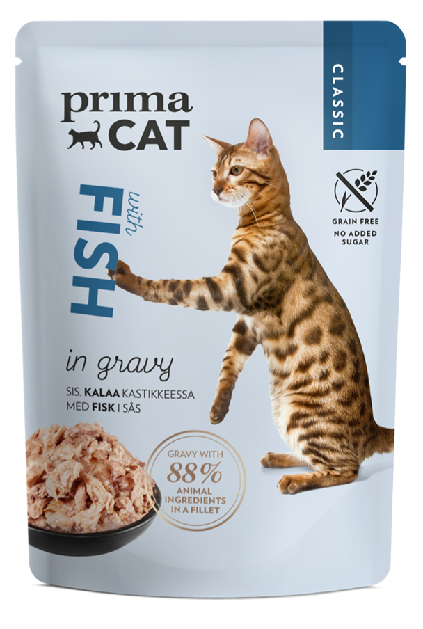 Pet Food Expert | PrimaCat Classic with Fish in Gravy