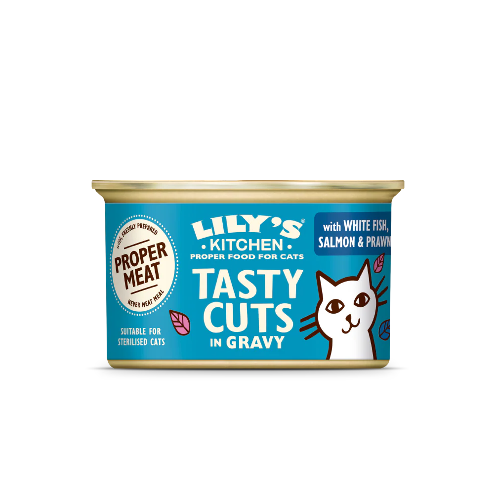Pet Food Expert | Lily's Kitchen Tasty Cuts White Fish, Salmon & Prawn ...