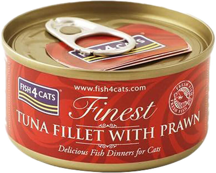 Pet Food Expert | Fish 4 Cats Tuna Fillet with Prawn